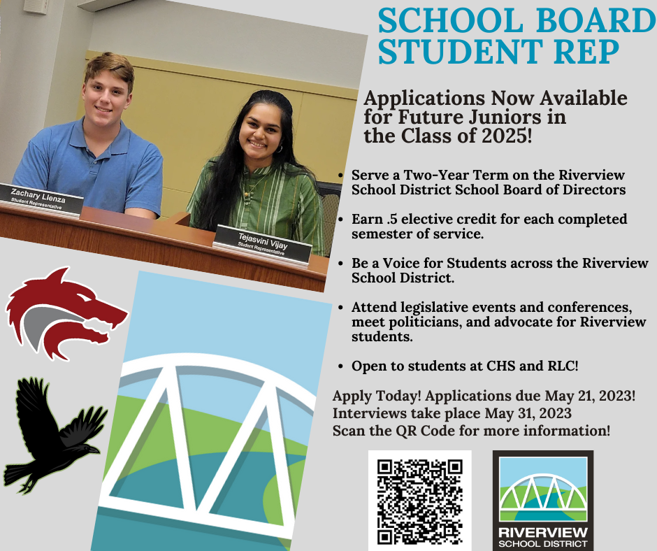 Student School Board Representative - Carnation Elementary PTSA