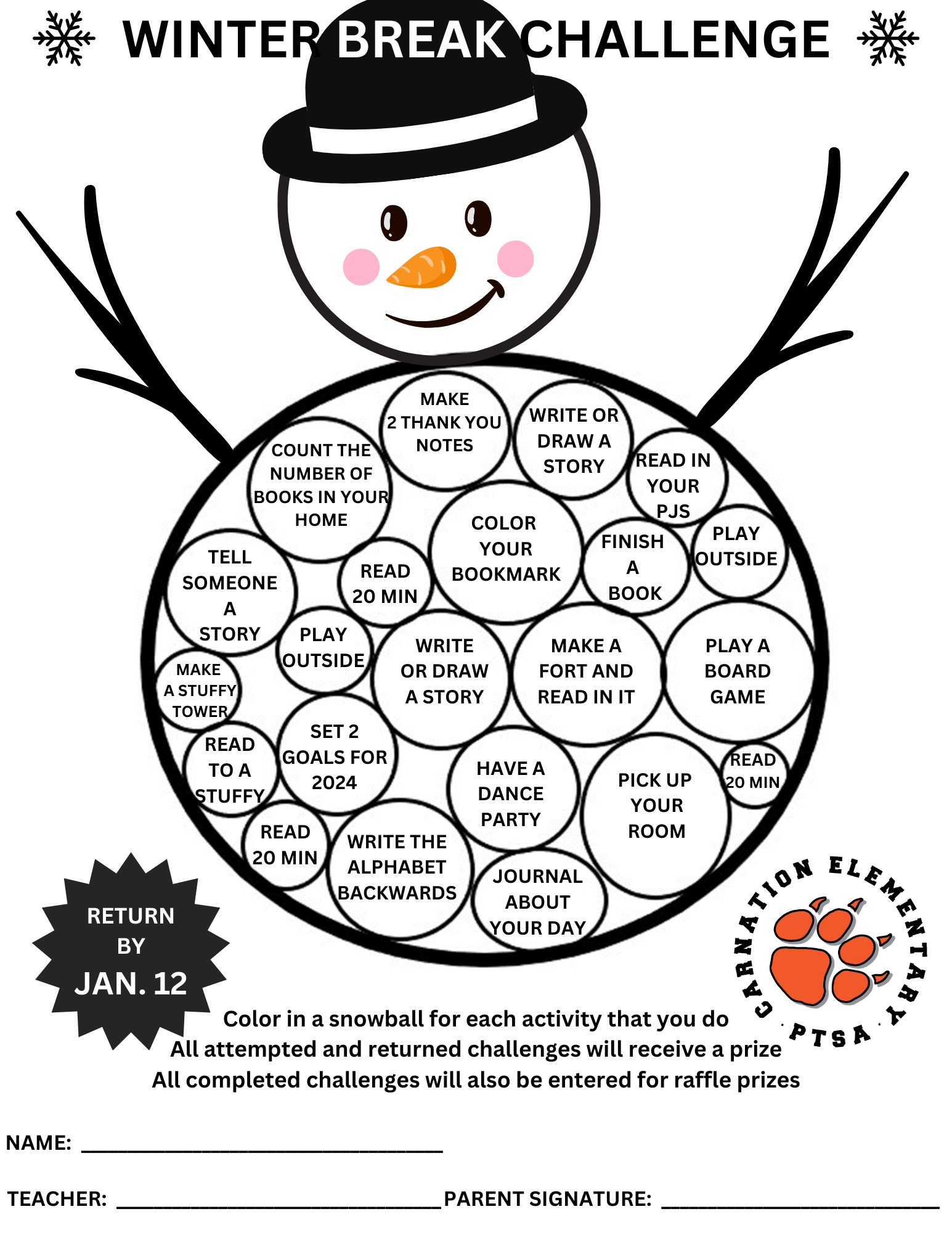 2023 Winter challenge English - Carnation Elementary PTSA