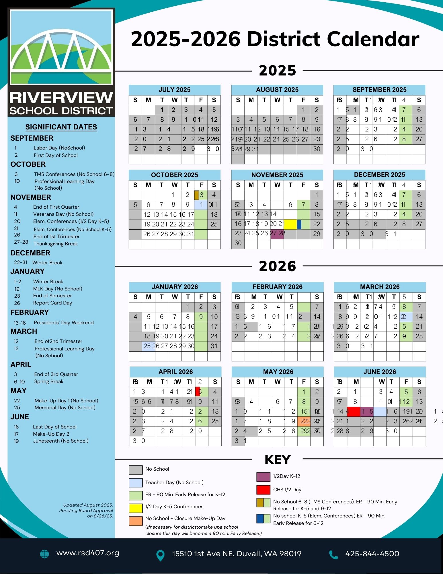 2025-2026 RSD School Calendar - Updated August 2025 (2).pdf - Carnation ...